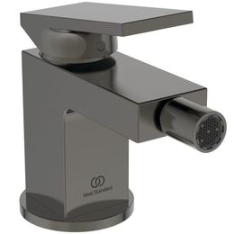 Ideal Standard Extra Bidetarmatur BD511A5 64x160x125 mm, mit Ablaufgarnitur, Ausladung 113mm, magnetic grey