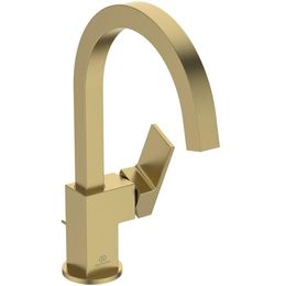 Ideal Standard Extra Waschtischarmatur BD504A2 90x245x307 mm, hoher Auslauf, mit Ablaufgarnitur, brushed gold