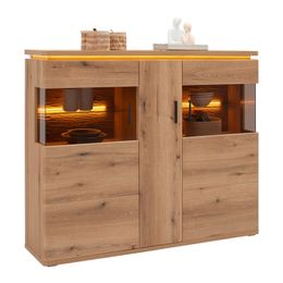 Highboard Alameda Eichefarben