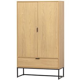 Mehrzweckschrank Silas Eichefarben/Schwarz