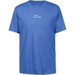 Nike DRI-FIT STD PRO Funktionsshirt Herren - Gr&ouml;&szlig;e XL - blau