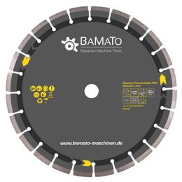 BAMATO Diamant-Trennscheibe PRO 300 x 25,4 mm Diamanttrennscheibe f&uuml;r Beton, Stein, Granit, uvm. 12 mm Segmente lasergeschweisst