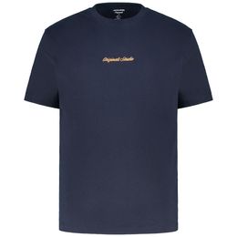 Jack & Jones Herren Gro&szlig;e Gr&ouml;&szlig;en | Jack&Jones T-Shirt mit Label-Stickerei Farbe marine Gr&ouml;&szlig;e: 6XL