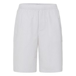 Chinoshorts Casual Friday "Chinoshorts CFJaevon Striped", Herren, Gr. S, N-Gr, wei&szlig; (cloud dancer stripe), Obermaterial: 100% Baumwolle CO., Hosen Chinoshorts