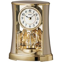 Tischuhr Seiko "QXN227G", gold (goldfarben), Tischuhren, Quarzuhr, Wohnzimmer, Esszimmer, Arbeitszimmer, B&uuml;ro