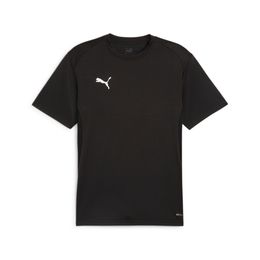 Fu&szlig;balltrikot Puma "TEAMGOAL JERSEY", Herren, Gr. M, schwarz (Puma schwarz, Puma wei&szlig;, flat schwarz gray), Web, Obermaterial: 100% Polyester, unifarben, regular fit normal, Rundhals, Trikots Fu&szlig;balltrikot, Fu&szlig;ball, Kurzarm, sportlicher Stil, leichtes Webmaterial