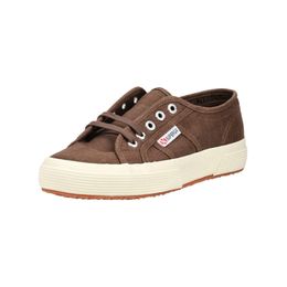 Sneaker Superga "Superga Sneaker Textil", Damen, Gr. 38, braun, wei&szlig;, Textil, Schuhe Sneaker