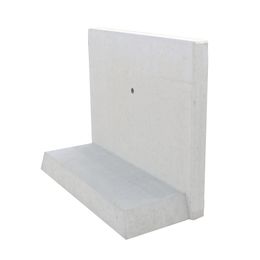 DIEPHAUS L-Stein Beton bewehrt grau 80 x 100 x 45 x 8 cm