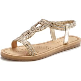 Vivance Damen Sandale goldfarben, Gr&ouml;&szlig;e 41