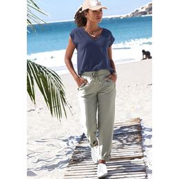 Beach Time Damen Schlupfhose khaki, Gr&ouml;&szlig;e 44