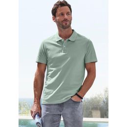 John Devin Herren Poloshirt hellblau/salbei, Gr&ouml;&szlig;e L (52/54)