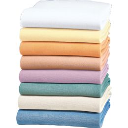 Biberna unisex Betttuch melba, Gr&ouml;&szlig;e 1 St. 100x220 cm, &Uuml;berl&auml;nge