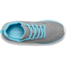Lascana Damen Sneaker grau/hellblau, Gr&ouml;&szlig;e 35