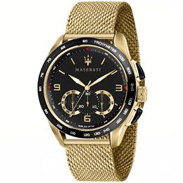Maserati Traguardo R8873612010 Herren-Chronographenuhr mit schwarzem Zifferblatt
