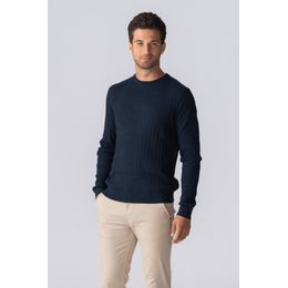 Pullover mit Zopfmuster &ndash; Marineblau