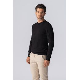 Pullover mit Zopfmuster &ndash; Schwarz