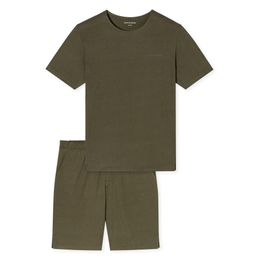 Schiesser Herren Pyjama Modern BondedSchlafanzug, Pyjama Set, Nachtw&auml;sche
