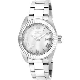 Invicta Angel 20315 Damenuhr - Quarzwerk - Edelstahl mit wei&szlig;em Zifferblatt - 40 mm