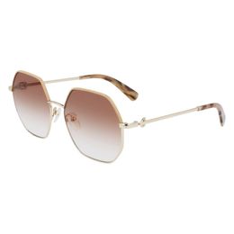 Longchamp Gold Metall Sonnenbrille