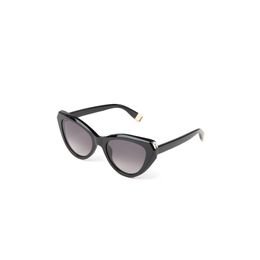 Furla Sonnenbrille Gl&auml;nzend Schwarz