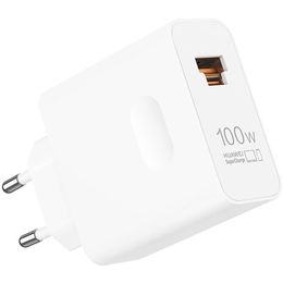 Huawei USB-Ladeger&auml;t "SuperPower Wall Charger 100 W", wei&szlig;, B:8cm H:3cm T:10cm, Ladeger&auml;te