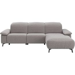 Ecksofa Musterring "MR 370, intelligenter Komfort im modernen Design", grau (elephant), B:280cm H:83cm T:180cm, 100% Polyester, Sofas, Ecksofa, Optionale Relaxfunktion, flexible Kopfteile & klappbare Armlehnen
