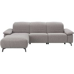 Ecksofa Musterring "MR 370, intelligenter Komfort im modernen Design", grau (elephant), B:280cm H:83cm T:180cm, 100% Polyester, Sofas, Ecksofa, Optionale Relaxfunktion, flexible Kopfteile & klappbare Armlehnen