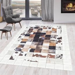 Teppich Ayyildiz Teppiche "FIESTA 4306", wei&szlig;, B:140cm H:6mm L:200cm, Polyester, Teppiche, Teppich, Pflegeleicht / Moderner Fell Look