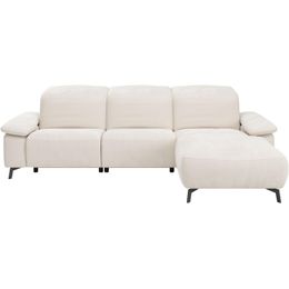 Ecksofa Musterring "MR 370, intelligenter Komfort im modernen Design", beige (nature), B:280cm H:83cm T:180cm, 94% Polyester, 6% Nylon, Sofas, Ecksofa, Optionale Relaxfunktion, flexible Kopfteile & klappbare Armlehnen