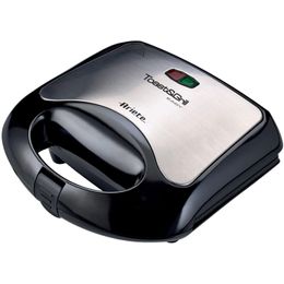 Ariete Sandwichmaker "1980 Toast & Grill Easy", silber (schwarz, silber), B:23cm H:9,5cm T:22cm, Sandwichmaker