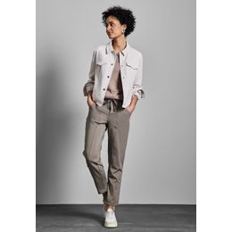 Loose-fit-Jeans Street One, Damen, Gr. 44, L&auml;nge 28, braun (ashen maple beige), Jeans, 82% Polyester, 18% Elasthan, unifarben, lang, Jeans, Middle Waist