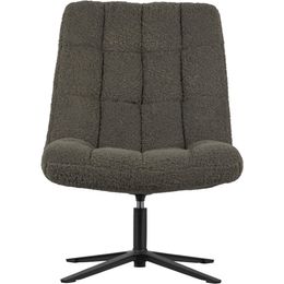 Drehsessel Woood "Job mit Teddy-Bezug und Drehmechanismus B 70 x T 85 x H 101 cm", gr&uuml;n, B:70cm H:101cm T:85cm, Sessel, Drehsessel, Sehr hohe Verschlei&szlig;festigkeit, Tragkraft 140 kg, 360 Drehmechanismus