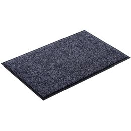 Fu&szlig;matte Astra "Proper Tex 618" Gr. 16, blau (blaugrau), B:60cm H:9mm L:90cm, Kunstfaser, Teppiche, Fu&szlig;matte, Schmutzfangmatte, auch als L&auml;ufer, waschbar, In -und Outdoor geeignet