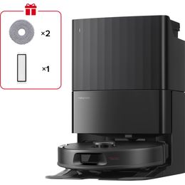 roborock Saugroboter "Qrevo S ProX Black, 8.01.1961", schwarz, B:35cm H:10cm T:35cm, Saugroboter, 18.500 Pa HyperForce-Saugkraft, All-in-One-Station
