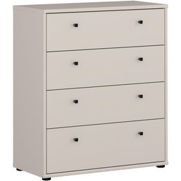 Kommode FORTE "Tempra, Kommode, 4 Schubk&auml;sten, H&ouml;he 85,5 cm", sand, B:73,7cm H:85,5cm T:34,8cm, Sideboards, Kommode, Breite 73,7 cm