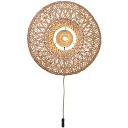 GOOD & MOJO Wandleuchte "ARIZONA", beige (natur), 1, &Oslash; 50cm H: 50cm, Leuchten, Wandleuchte