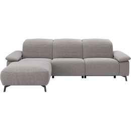 Ecksofa Musterring "MR 370, intelligenter Komfort im modernen Design", grau (elephant), B:280cm H:83cm T:180cm, 100% Polyester, Sofas, Ecksofa, Optionale Relaxfunktion, flexible Kopfteile & klappbare Armlehnen