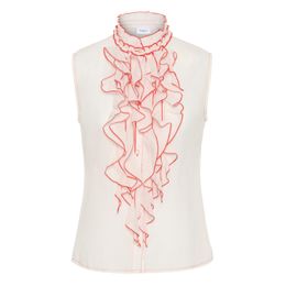 Blusentop Saint Tropez "&Auml;rmellose Bluse TilliSZ", Damen, Gr. M, ice, Obermaterial: 100% Baumwolle CO., Blusen Blusentop