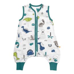 Babyschlafsack SCHLUMMERSACK "Schlafsack mit F&uuml;&szlig;en 0.5 Tog" Gr. 60, bunt (dinosaurier), Schlafs&auml;cke, Baby, L: 60cm, Obermaterial: 50% Baumwolle CO(Bio). 50% Viskose CV., L:60cm