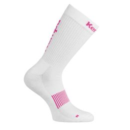 Socken Kempa "Socken LOGO CLASSIC", Herren, Gr. 46-50, wei&szlig; (wei&szlig;, pink), Obermaterial: 80% Baumwolle CO. 18% Polyamid PA. 2% Elasthan EL., Socken Socken