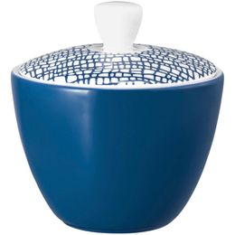 Zuckerdose Seltmann Weiden "Life Fashion", wei&szlig; (classic blau, wei&szlig;), B:9,8cm H:10,2cm L:9,8cm &Oslash;:9,8cm, Porzellan, Lebensmittelaufbewahrungsbeh&auml;lter, Zuckerdose, Fassungsverm&ouml;gen 0,26 Liter