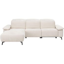 Ecksofa Musterring "MR 370, intelligenter Komfort im modernen Design", beige (nature), B:280cm H:83cm T:180cm, 94% Polyester, 6% Nylon, Sofas, Ecksofa, Optionale Relaxfunktion, flexible Kopfteile & klappbare Armlehnen