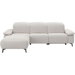 Ecksofa Musterring "MR 370, intelligenter Komfort im modernen Design", beige (nature), B:280cm H:83cm T:180cm, 100% Polyester, Sofas, Ecksofa, Optionale Relaxfunktion, flexible Kopfteile & klappbare Armlehnen