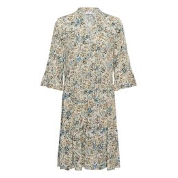 Midikleid Saint Tropez "Kleid EdaSZ", Damen, Gr. S, N-Gr, blau (vallarta blau brushed blooms), Obermaterial: 100% Viskose LENZING ECOVERO CV LenzEcov., Kleider Midikleid