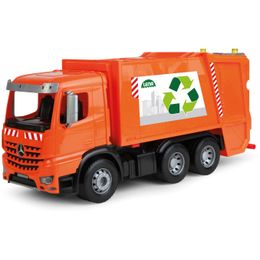 Spielzeug-M&uuml;llwagen LENA "Worxx, Mercedes-Benz Arocs", orange, Spielzeugfahrzeuge, KinderB:19cm H:24cm T:52cm, Kunststoff, Made in Europe, B:19cm H:24cm T:52cm