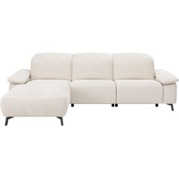 Ecksofa Musterring "MR 370, intelligenter Komfort im modernen Design", beige (nature), B:280cm H:83cm T:180cm, 94% Polyester, 6% Nylon, Sofas, Ecksofa, Optionale Relaxfunktion, flexible Kopfteile & klappbare Armlehnen