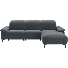 Ecksofa Musterring "MR 370, intelligenter Komfort im modernen Design", grau (anthrazit), B:280cm H:83cm T:180cm, 100% Polyester, Sofas, Ecksofa, Optionale Relaxfunktion, flexible Kopfteile & klappbare Armlehnen