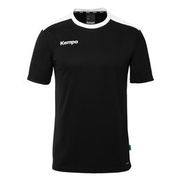 Trainingsshirt Kempa "Trainings-T-Shirt Emotion 27 Kids", M&auml;dchen, Gr. 116, schwarz, wei&szlig;, Obermaterial: 100% Polyester Pol. recyc.., Shirts