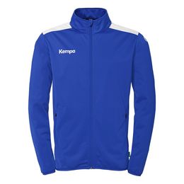 Trainingsjacke Kempa "Trainingsjacke Emotion 27 Poly Jacke Kids", M&auml;dchen, Gr. 116, royal, wei&szlig;, Obermaterial: 100% Polyester Pol. recyc.., Jacken Trainingsjacke