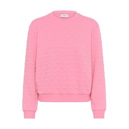 Sweatshirt Saint Tropez "Sweatshirt PadmiaSZ", Damen, Gr. L, pink (bonbon), Obermaterial: 98% Polyester Pol. recyc.. 2% Elasthan EL., Sweatshirts Sweatshirt
